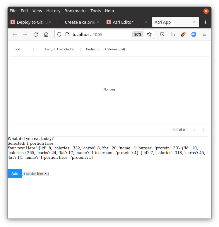Create a calorie tracker app · Issue #246 · Atri-Labs/atrilabs-engine · GitHub