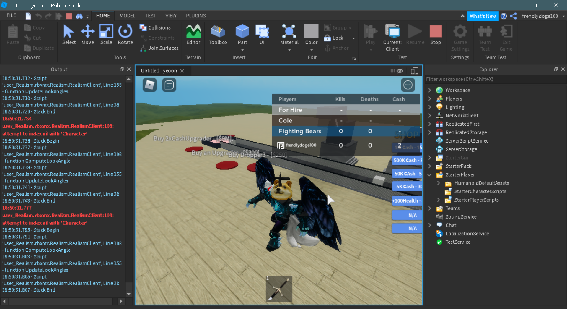 the realism mod broke all of my roblox games · Issue #2 · MaximumADHD/Character-Realism · GitHub