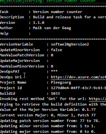 version variabele not updated · Issue #80 · maikvandergaag/msft-extensions · GitHub