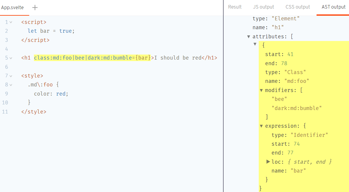 Feature request: add compatibility for svelte-multicssclass to enable usage of multiple classes ...
