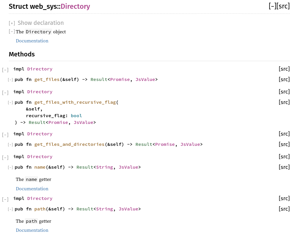 No More Documentation Comments With Links To Mdn For Operations · Issue 786 · Rustwasm Wasm