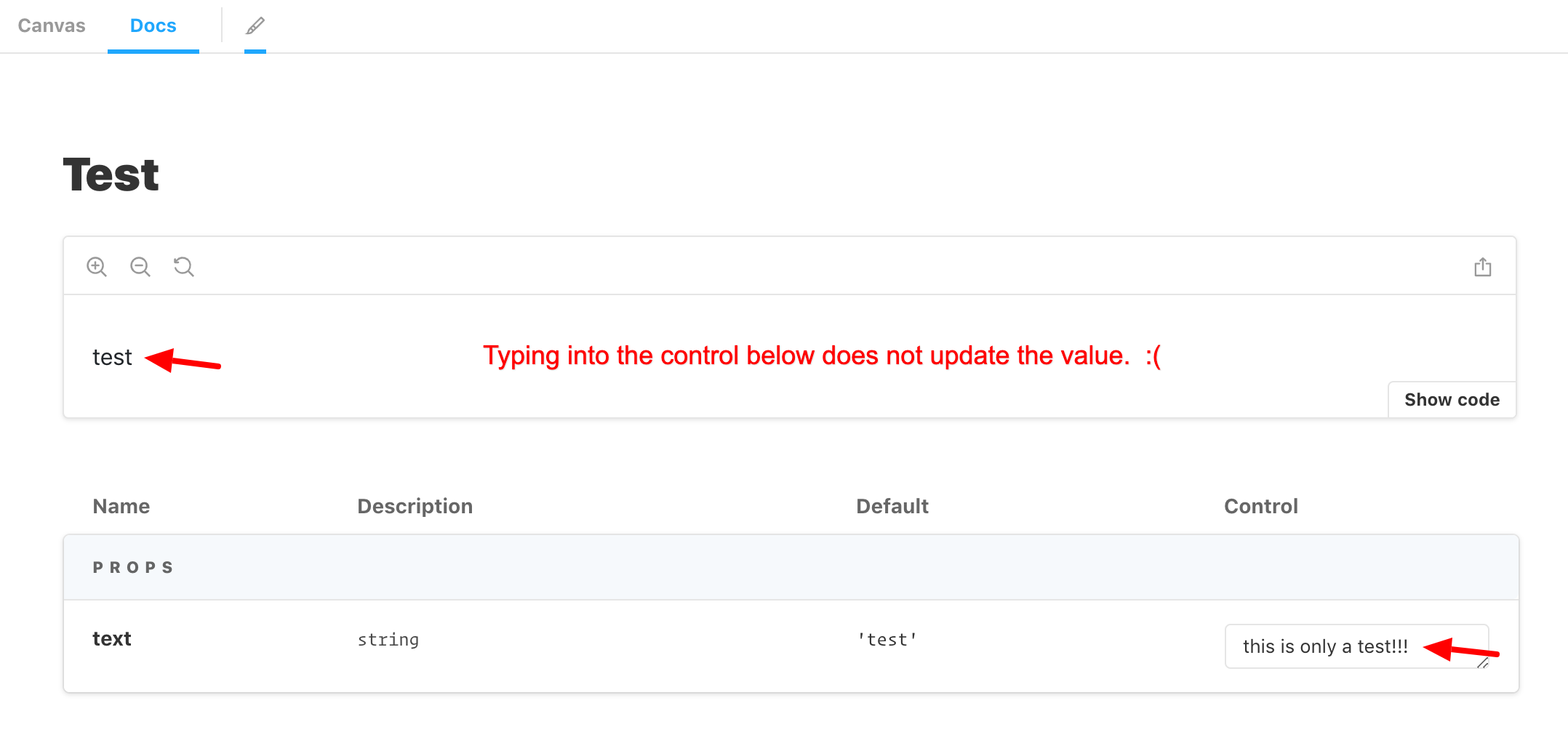 Addon Docs Decorated Components Break Control Reactivity In Addon Docs 