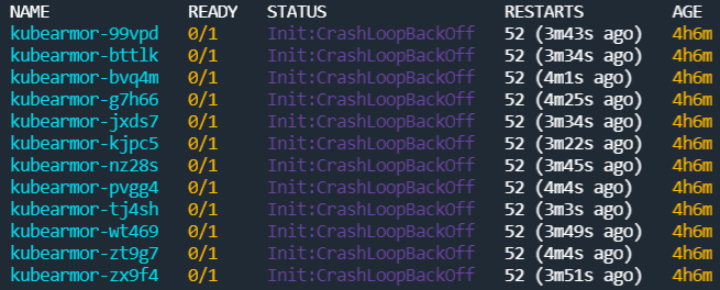 KubeArmor Init:CrashLoopBackOff on Amazon EKS · Issue #858 · kubearmor/KubeArmor · GitHub