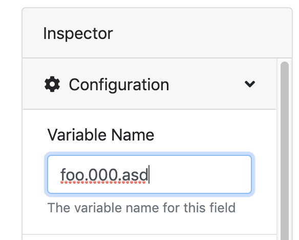 Validate variable names for form elements · Issue #252 · ProcessMaker/screen-builder · GitHub