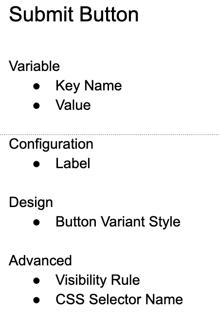 Variable accordion menu missing from Submit Button · Issue #373 · ProcessMaker/screen-builder ...