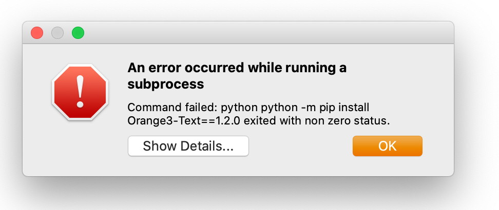 Orange3-Text installation · Issue #5142 · biolab/orange3 · GitHub