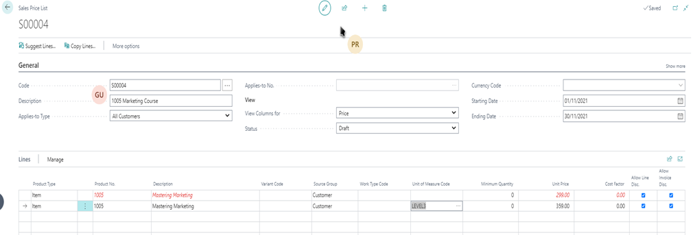 Sales Price Synchronisation Between Business Central And Sales · Issue 