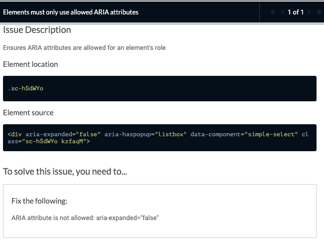 Select is using not allowed aria-expanded attribute · Issue #4891 ...