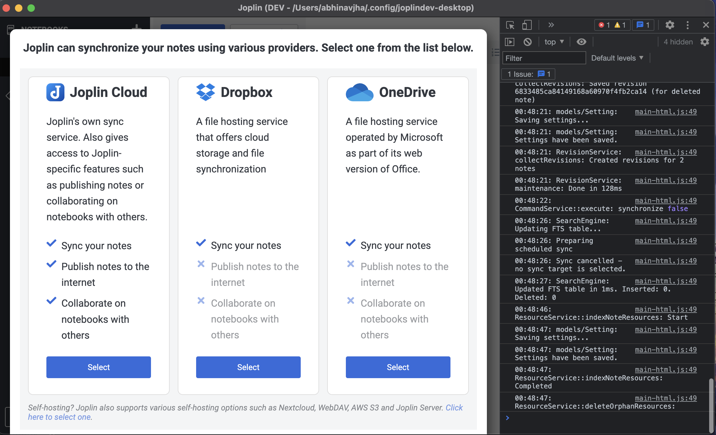 Synchronise Modal Is Not Responsive · Issue 7812 · Laurent22joplin · Github 