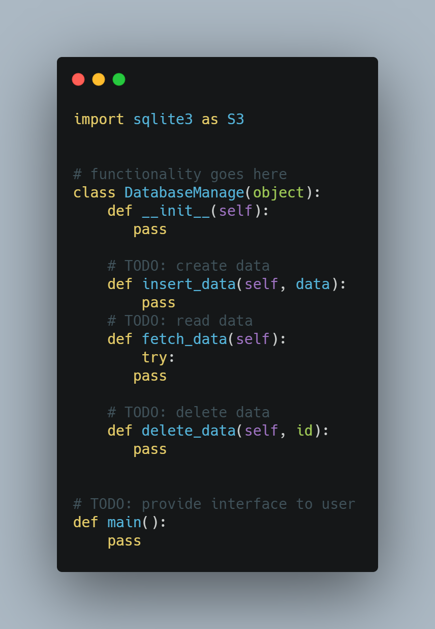 GitHub - Techorra/Python-SQLite: Course Management System using Python ...