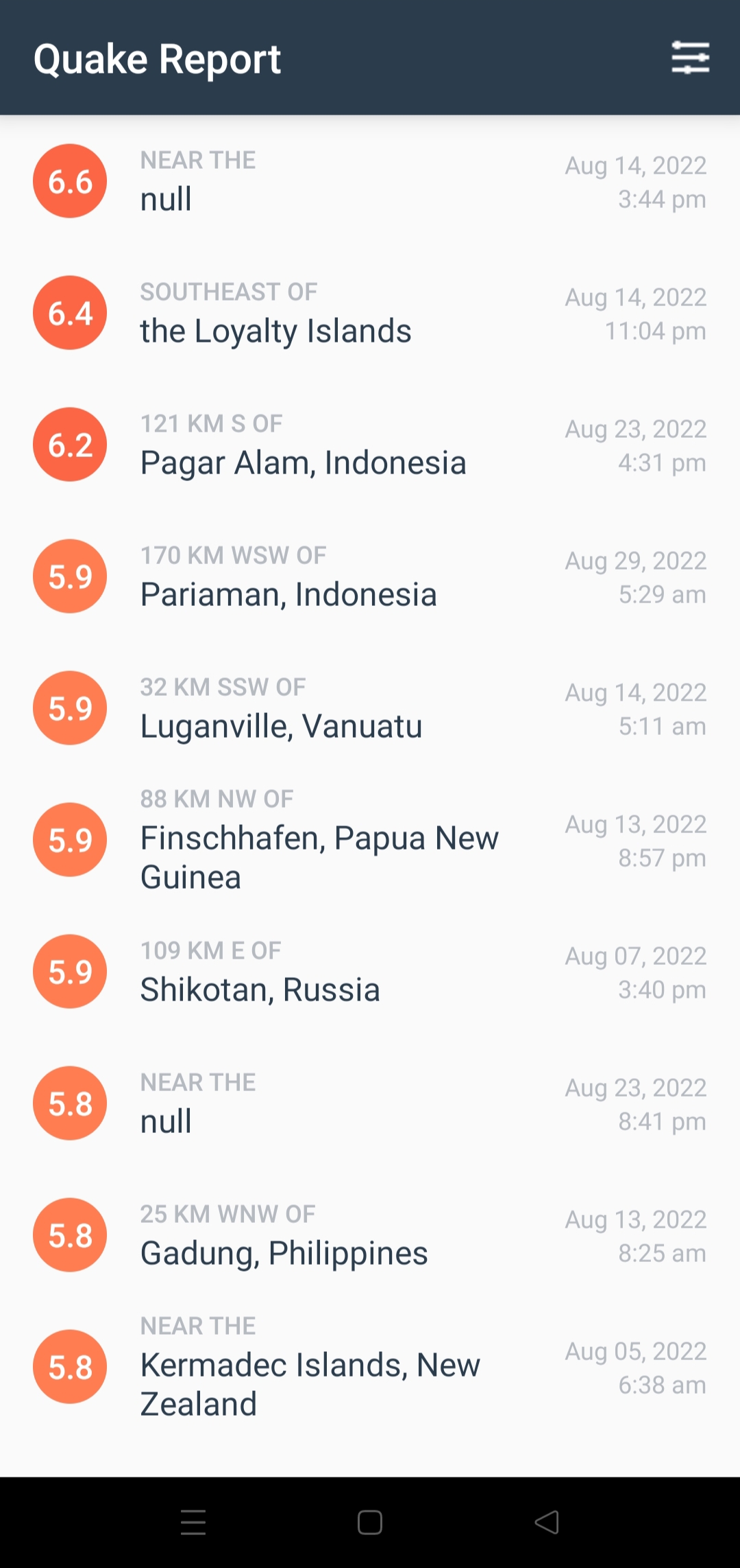 GitHub - abdulrahmanaymann/Earthquake-App