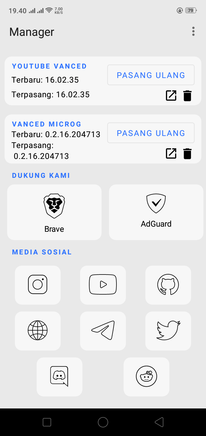 back to the previous version · Issue #395 · TeamVanced/VancedManager ...