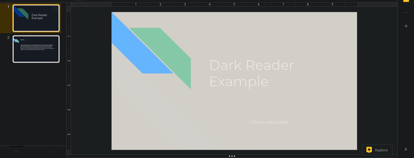 [Broken Website] docs.google.com (google slides) · Issue #7161 · darkreader/darkreader · GitHub