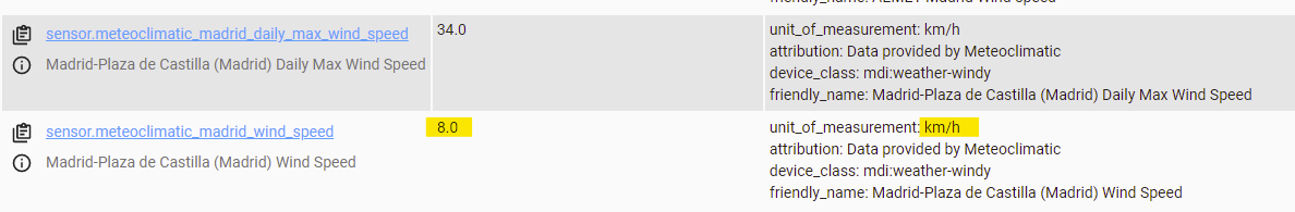 Weather card shows wind speed as m/s without proper unit conversion ...