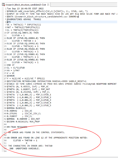 Unparseable model code generated by `add_covariate_effect` · Issue #1174 · pharmpy/pharmpy · GitHub