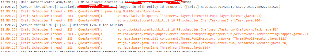 Error on join · Issue #270 · Tuinity/Tuinity · GitHub