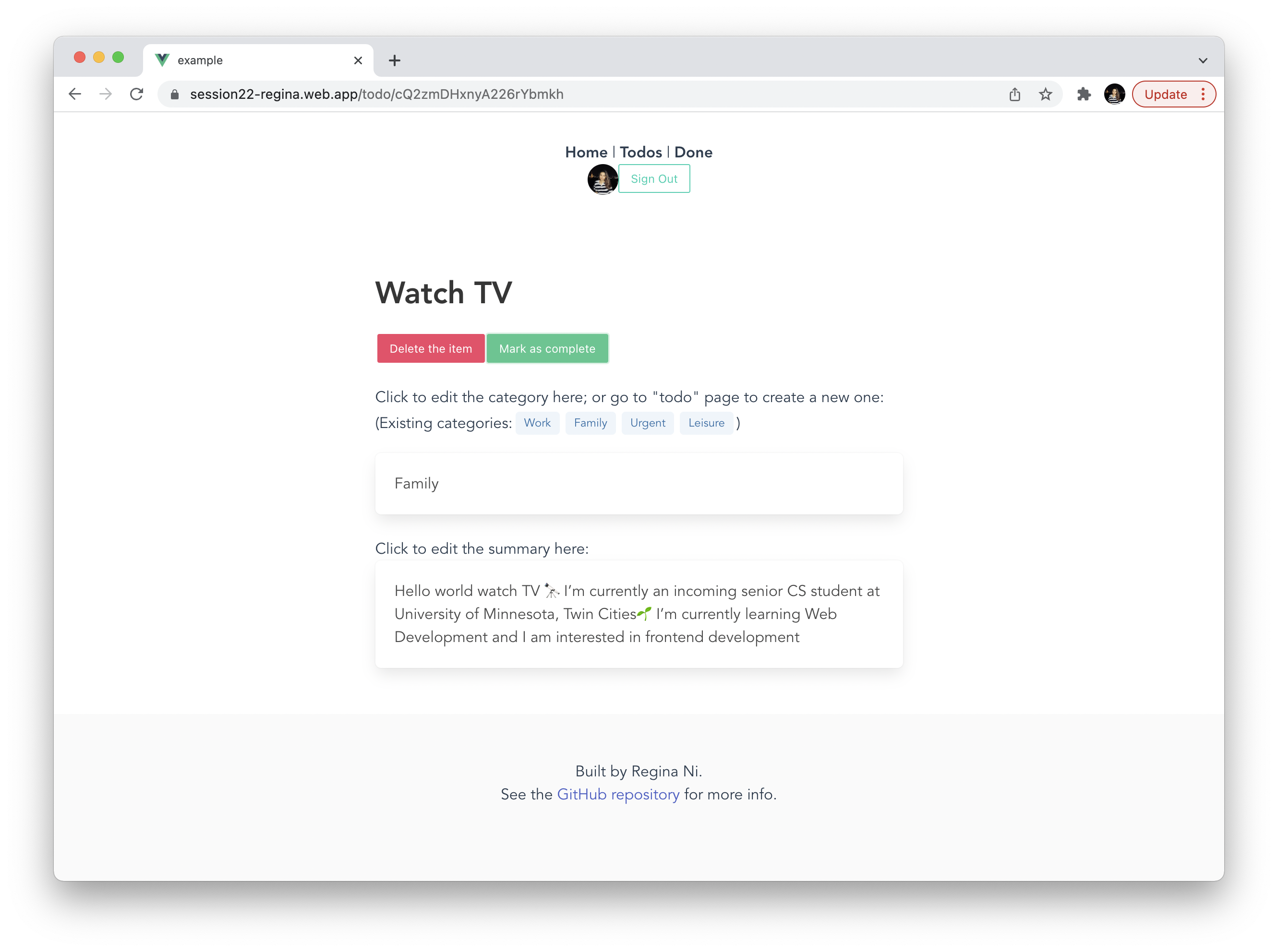 GitHub - ruijun-ni/Vue-Todo-List: A todo list app to manage your time ...
