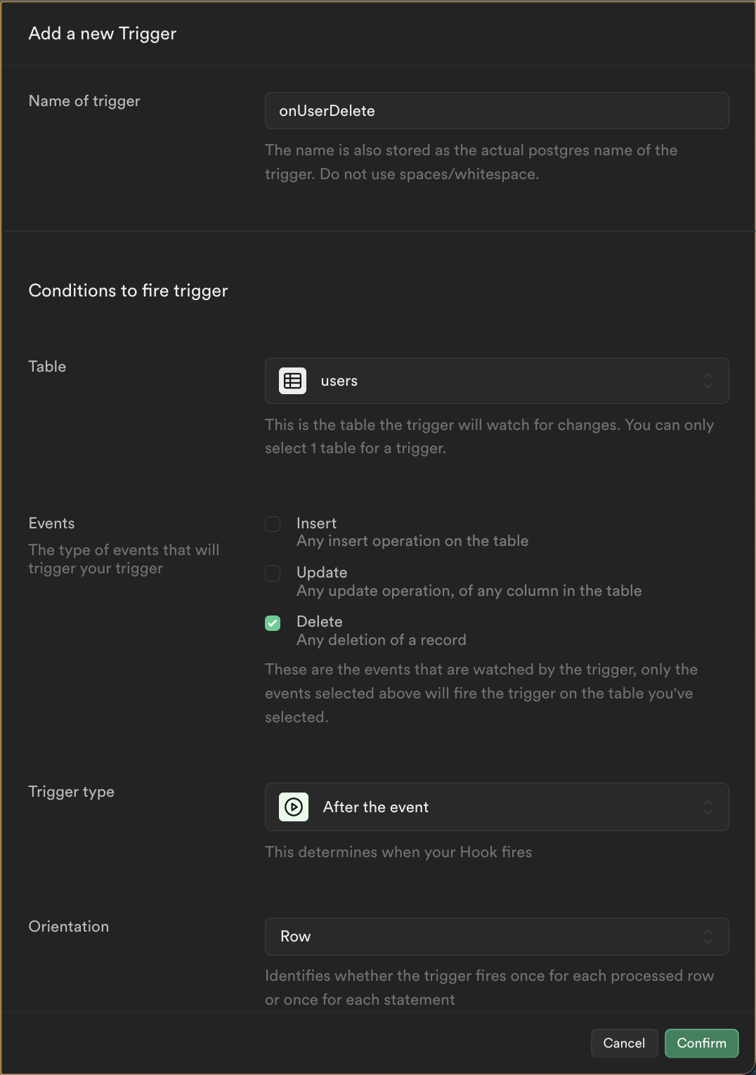 How do you add a trigger on auth.user row deletion? · supabase · Discussion #13368 · GitHub