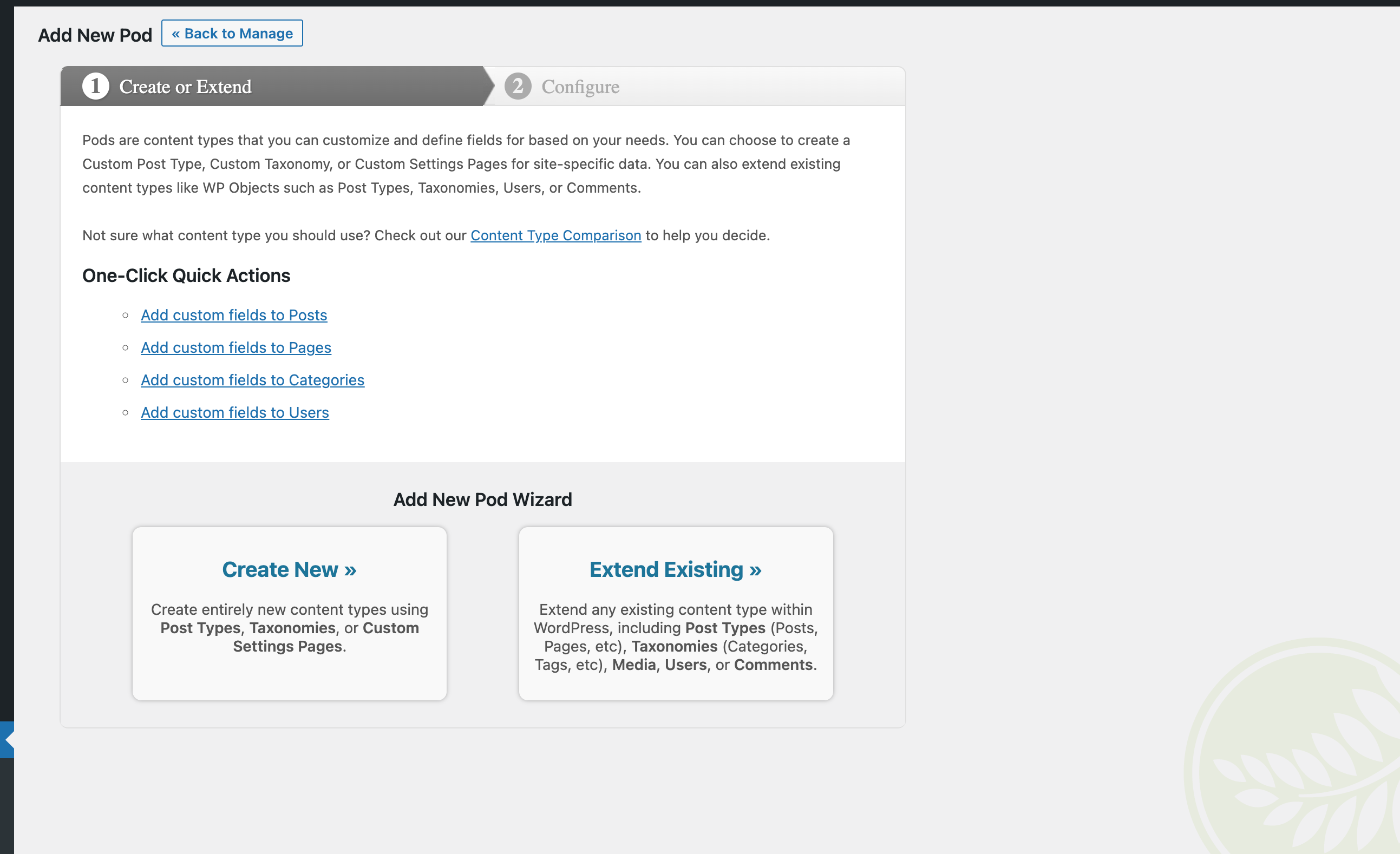 UI enhancement on Add New Pod screen · Issue #7161 · pods-framework/pods · GitHub