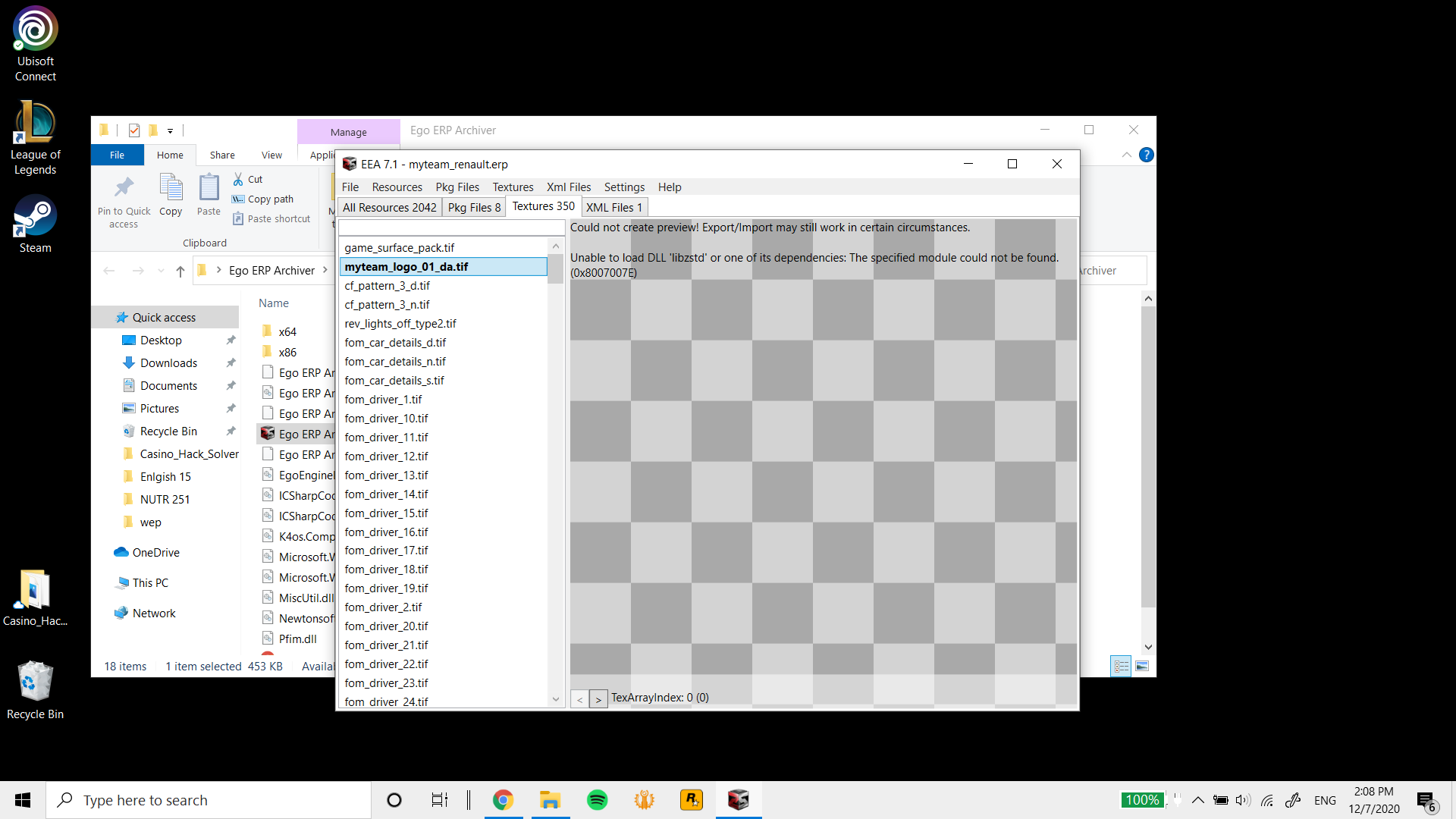 Cannot Create Preview · Issue #44 · EgoEngineModding/Ego-Engine-Modding · GitHub