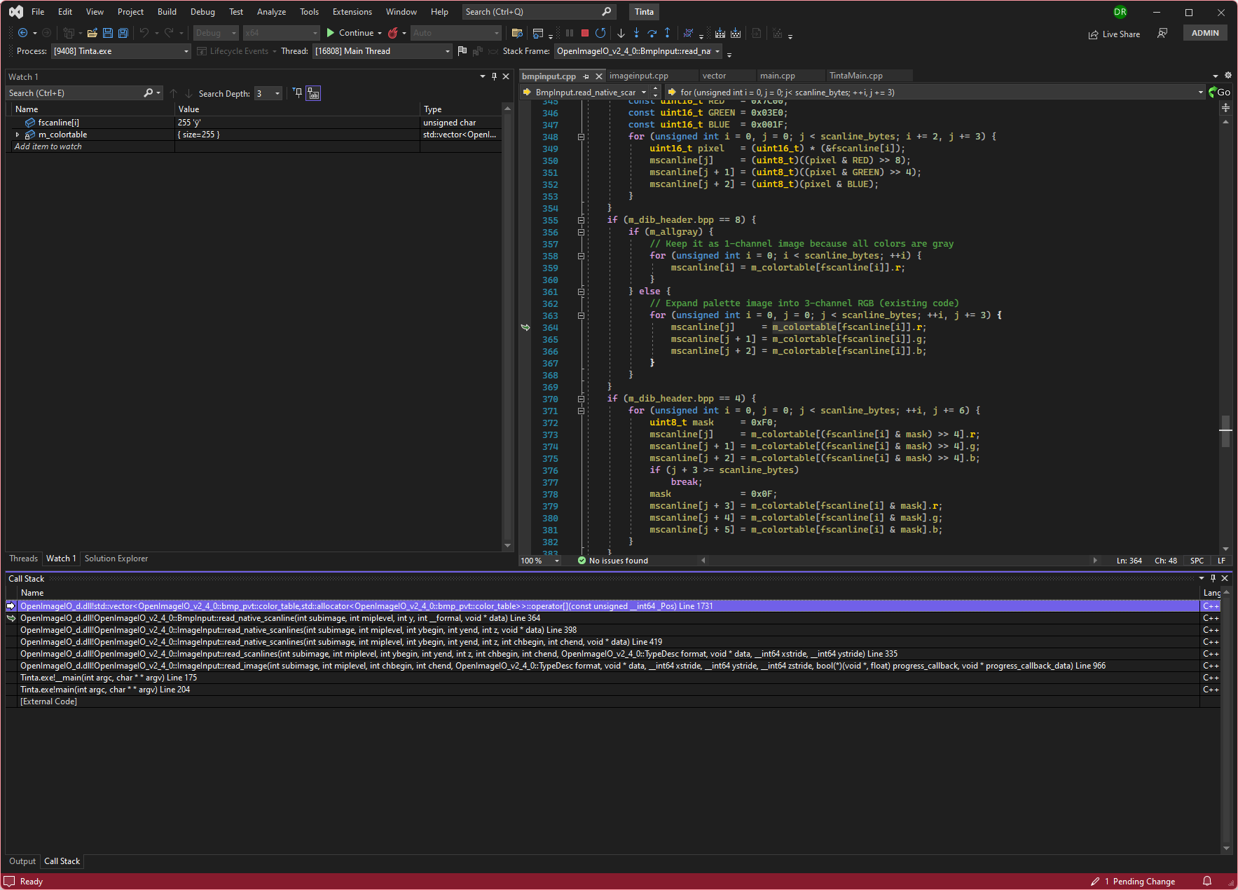 BMP Crash During Read · Issue #3428 · AcademySoftwareFoundation/OpenImageIO · GitHub