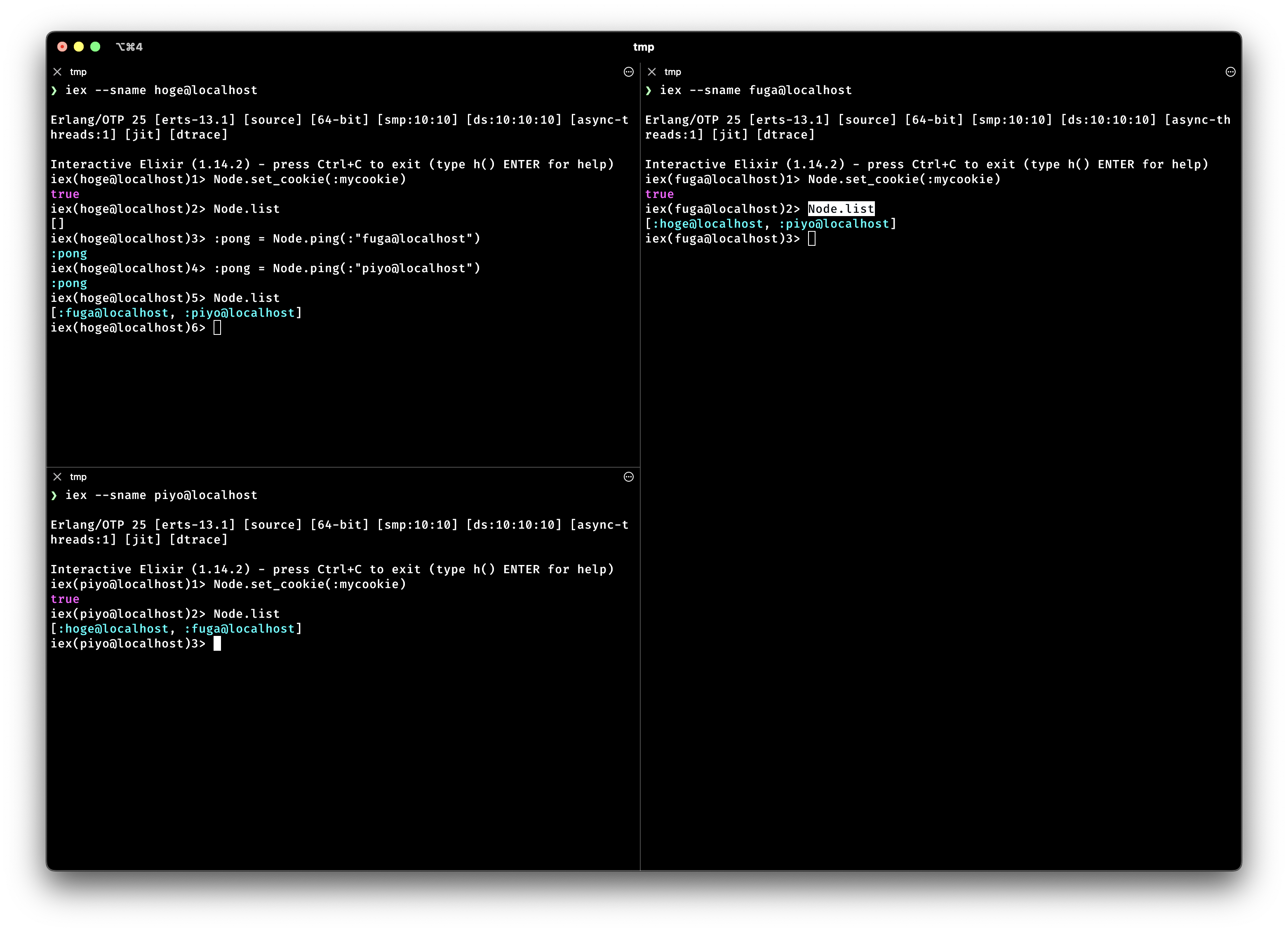 Elixir Node.ping/1で気軽に分散システムを楽しむ #AdventCalendar2022 - Qiita