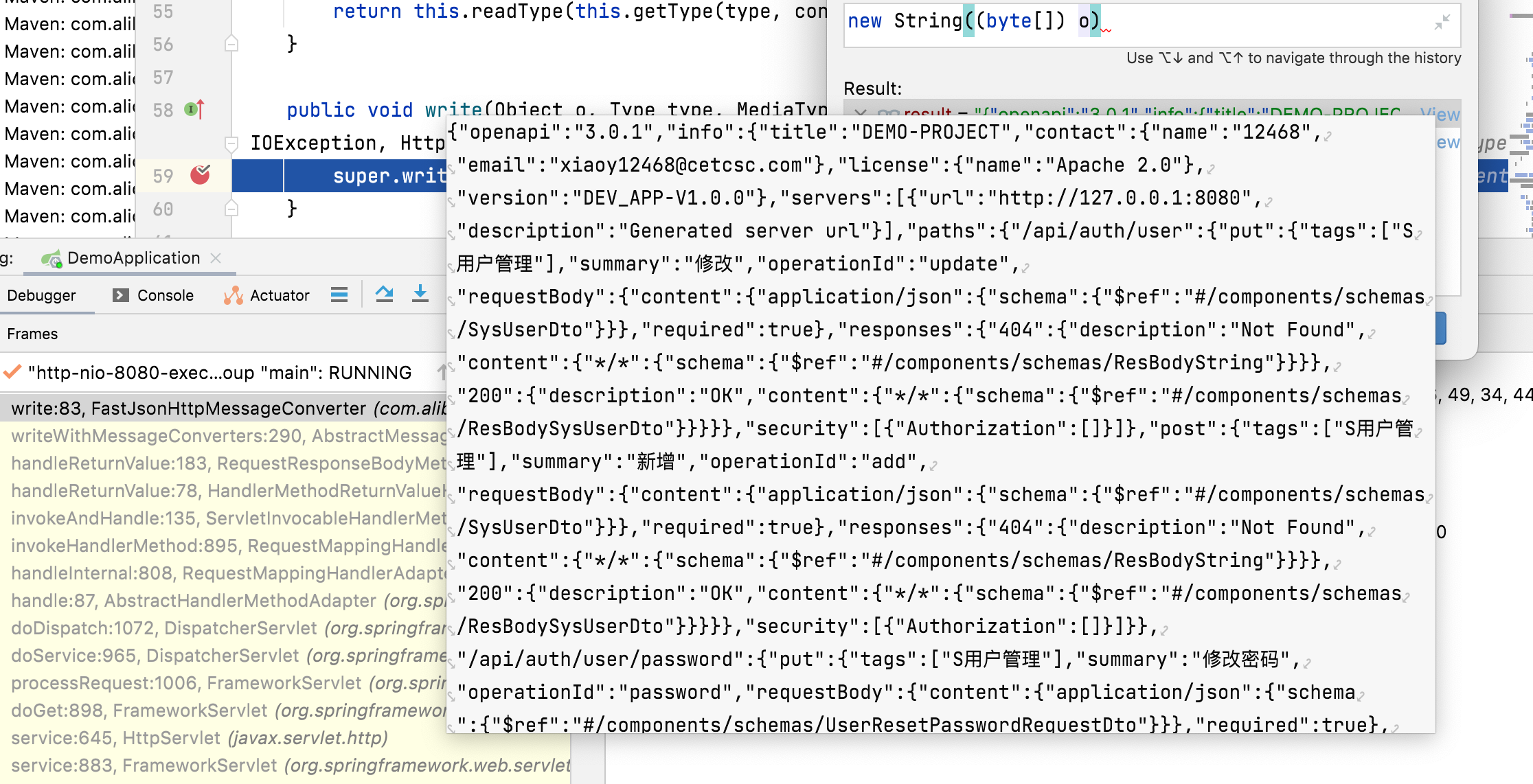 [BUG] fastjson2 输出 openapi3 api数据出错 · Issue #1318 · alibaba/fastjson2 · GitHub