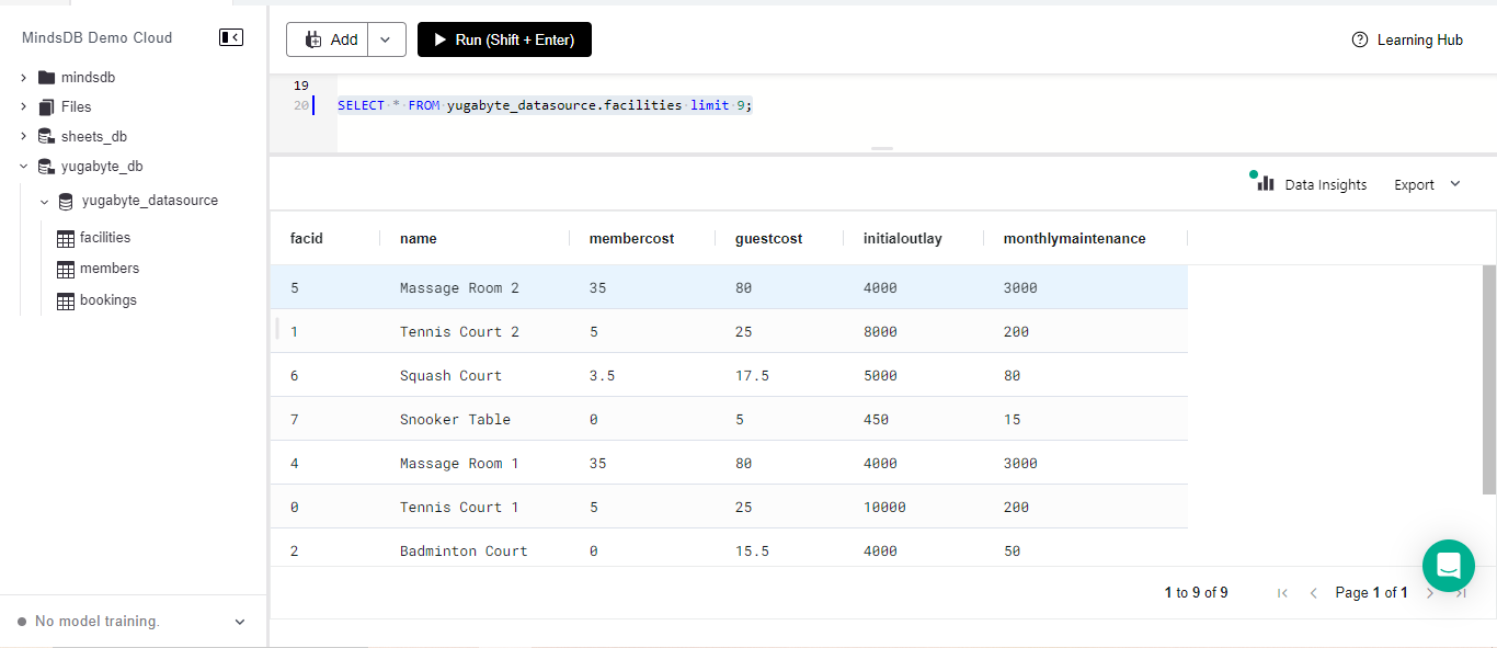 [Bug]: Failed to fetch table from yugabytedb · Issue #6070 · mindsdb/mindsdb · GitHub