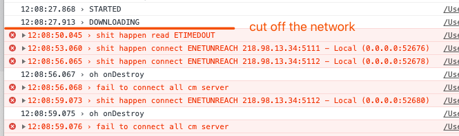 No status change when cut off the network while downloading · Issue #23 · hgouveia/node ...