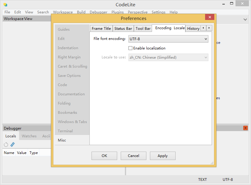 Why "Workspace view" and "Output View" is empty? · Issue #2658 · eranif/codelite · GitHub