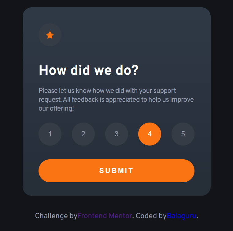 GitHub - Balagurusiva/interactive-rating-component-main