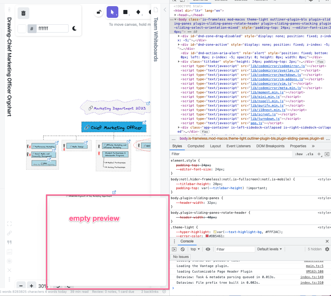Hover preview of Excalidraw documents not working · Issue #416 · zsviczian/obsidian-excalidraw ...