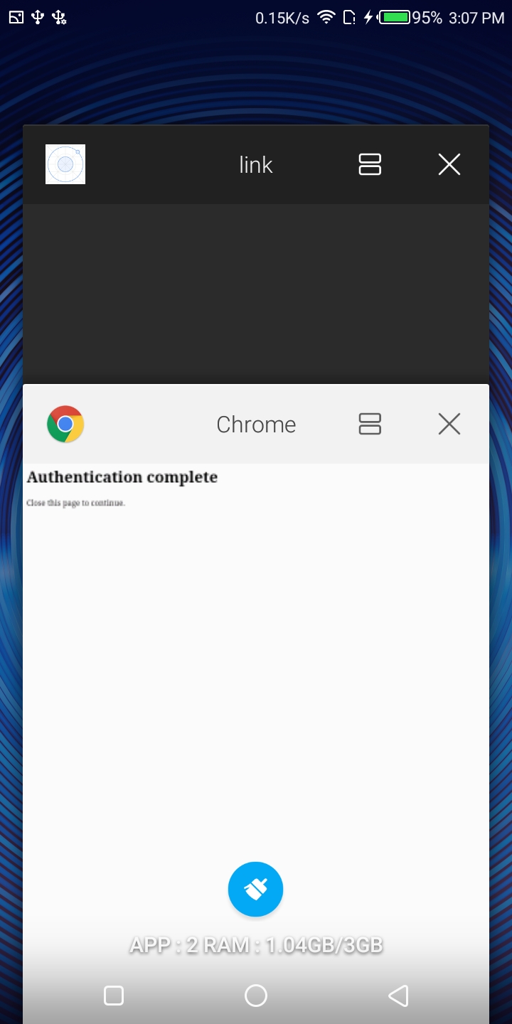 Uploadcare widget facebook/dropdobox/..etc authentication opens in a browser and not inside the ...