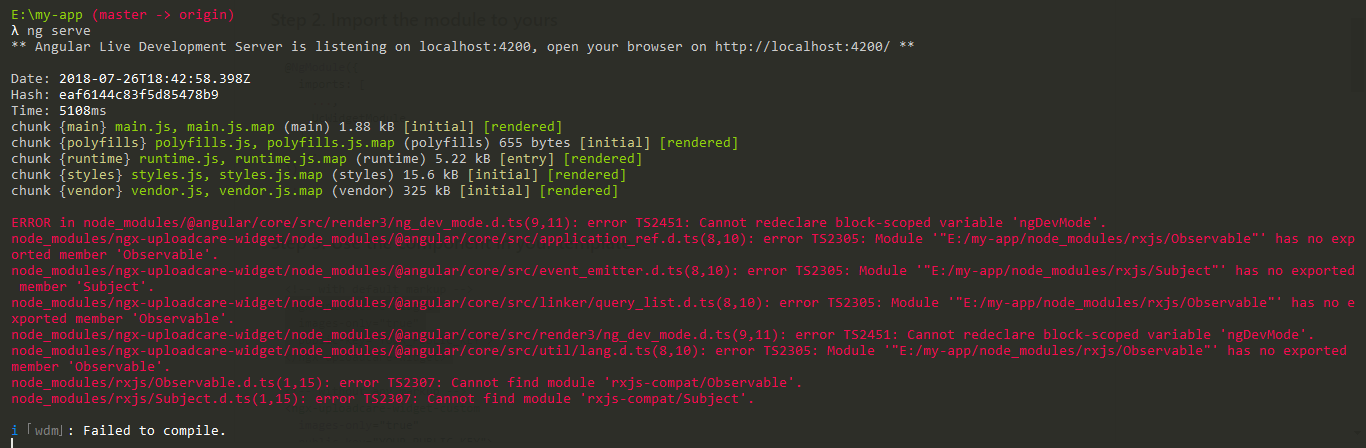 AOT build failing! Team can you please check this?? · Issue #17 · uploadcare/ngx-uploadcare ...
