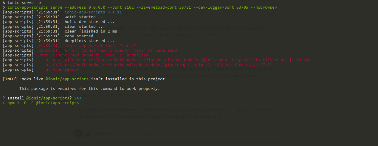 App Script Error On A Continuous Basis Very Frustrating · Issue 1461 · Ionic Teamionic App 2542