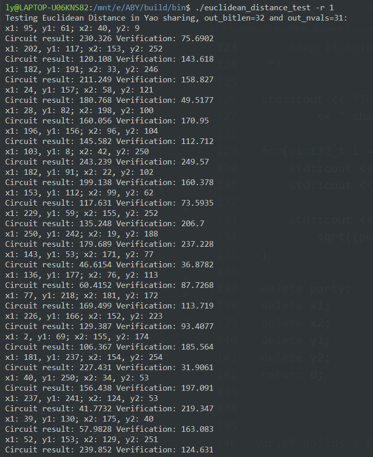 is the Euclidean Distance result right？ · Issue #172 · encryptogroup/ABY · GitHub