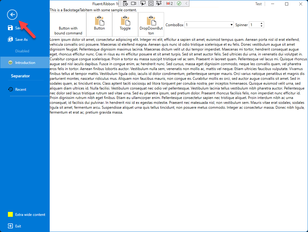 RibbonBackButton - Localization Mix · Issue #1161 · fluentribbon/Fluent.Ribbon · GitHub