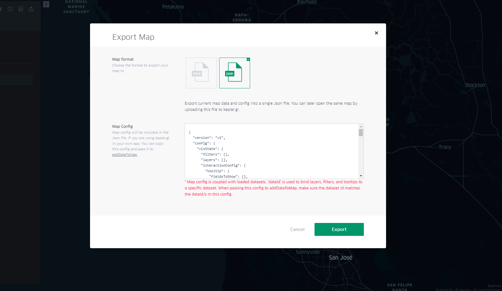 [Bug] "width is required for transition" error when using geocoder with exported Kepler config ...