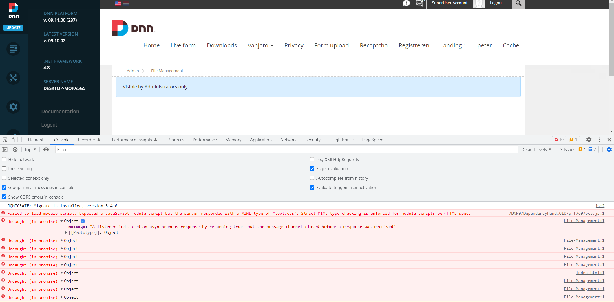 Still an issue with the resourcemanager on 9.11.0 rc0003 · Issue #5265 · dnnsoftware/Dnn ...