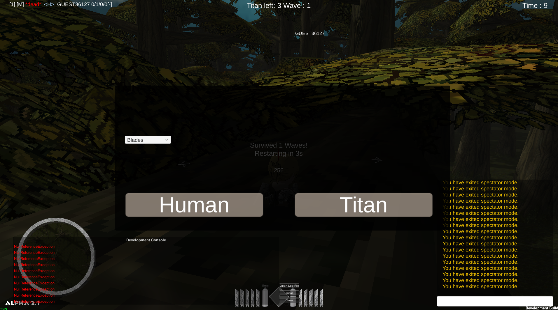 [BUG] Error Message - Infinitely leaving Spectator Mode · Issue #510 · AoTTG-2/AoTTG-2 · GitHub