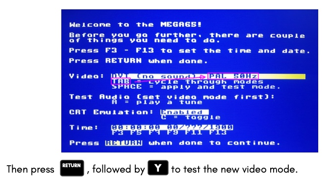 On-Boarding chapter: press Y instead of Spacebar? · Issue #331 · MEGA65/mega65-user-guide · GitHub