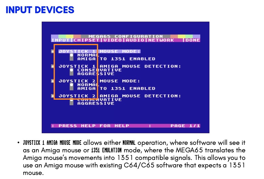 Chapter Input Devices; correct screenshot (JOYSTICK vs CONTROLLER PORT)? · Issue #401 · MEGA65 ...
