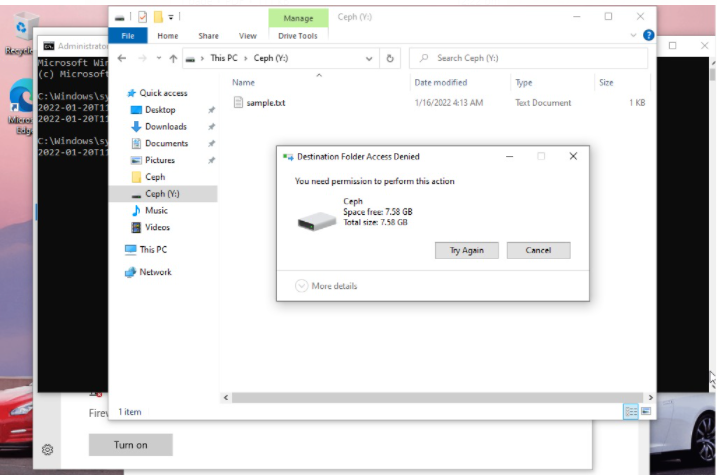Unable to edit the file after mounting the cephFs on windows using ceph-dokan · Issue #20 ...