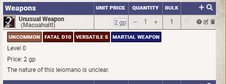 [BUG] - [PF2E] - Item inspection doesn't respect PF2E's mystification ...