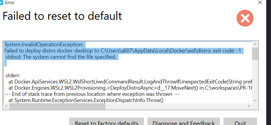 Cancellation token triggered before we finished reading from the stream. · Issue #11293 · docker ...
