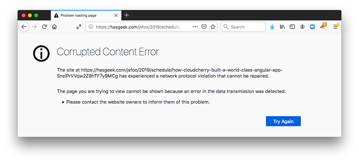Corrupted Content Error · Issue #503 · hasgeek/funnel · GitHub