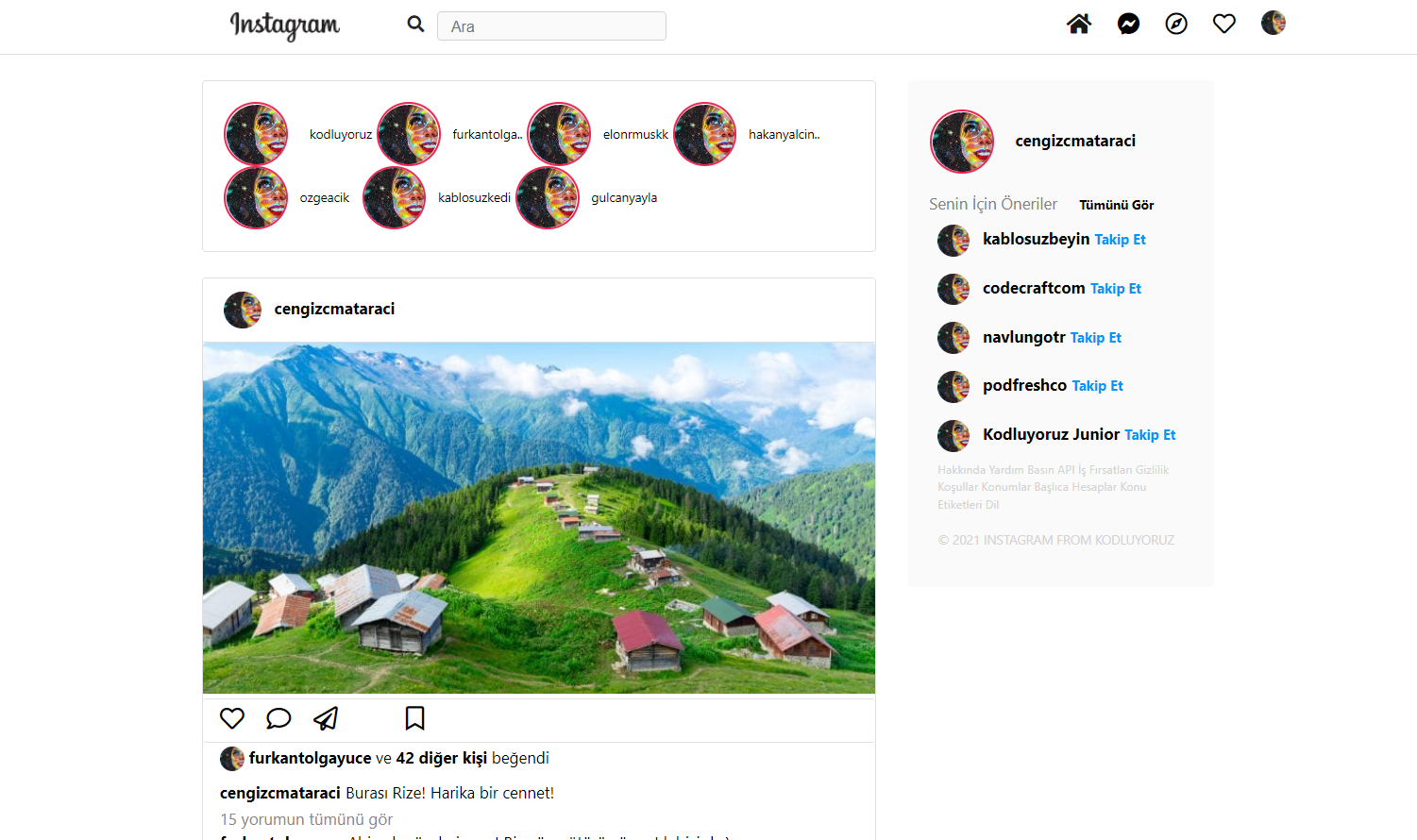 GitHub - alpertann/instagram-clone: Instagram Clone