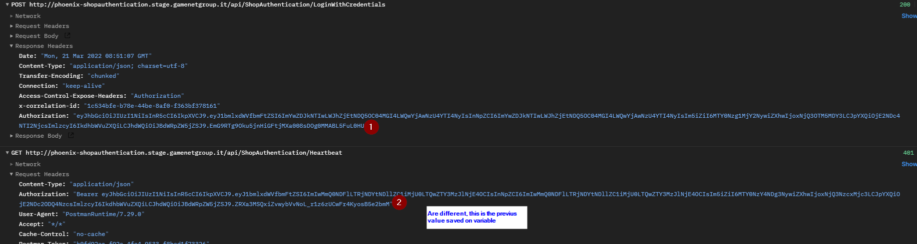 bearer JWT token from SendRequest to another SendRequest · postmanlabs postman-flows ...