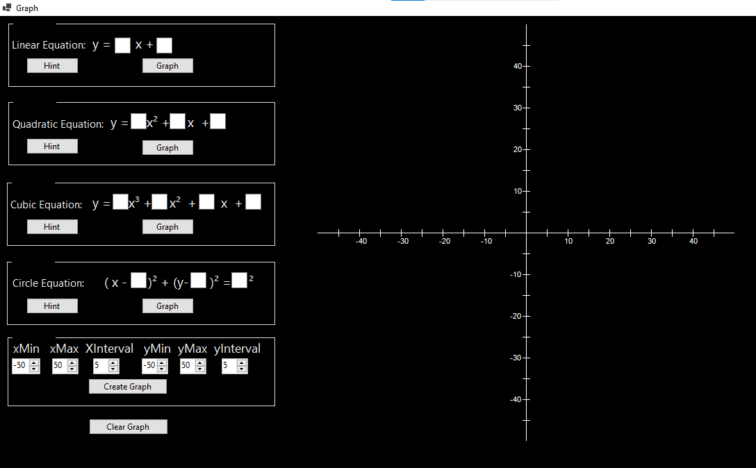 GitHub - simeon2941/Graphing-Calculator-Windows-Form-App-