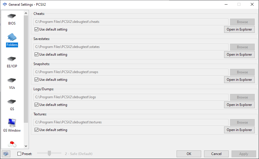 [BUG]: Cannot choose "cheats" directory · Issue #7436 · PCSX2/pcsx2 · GitHub